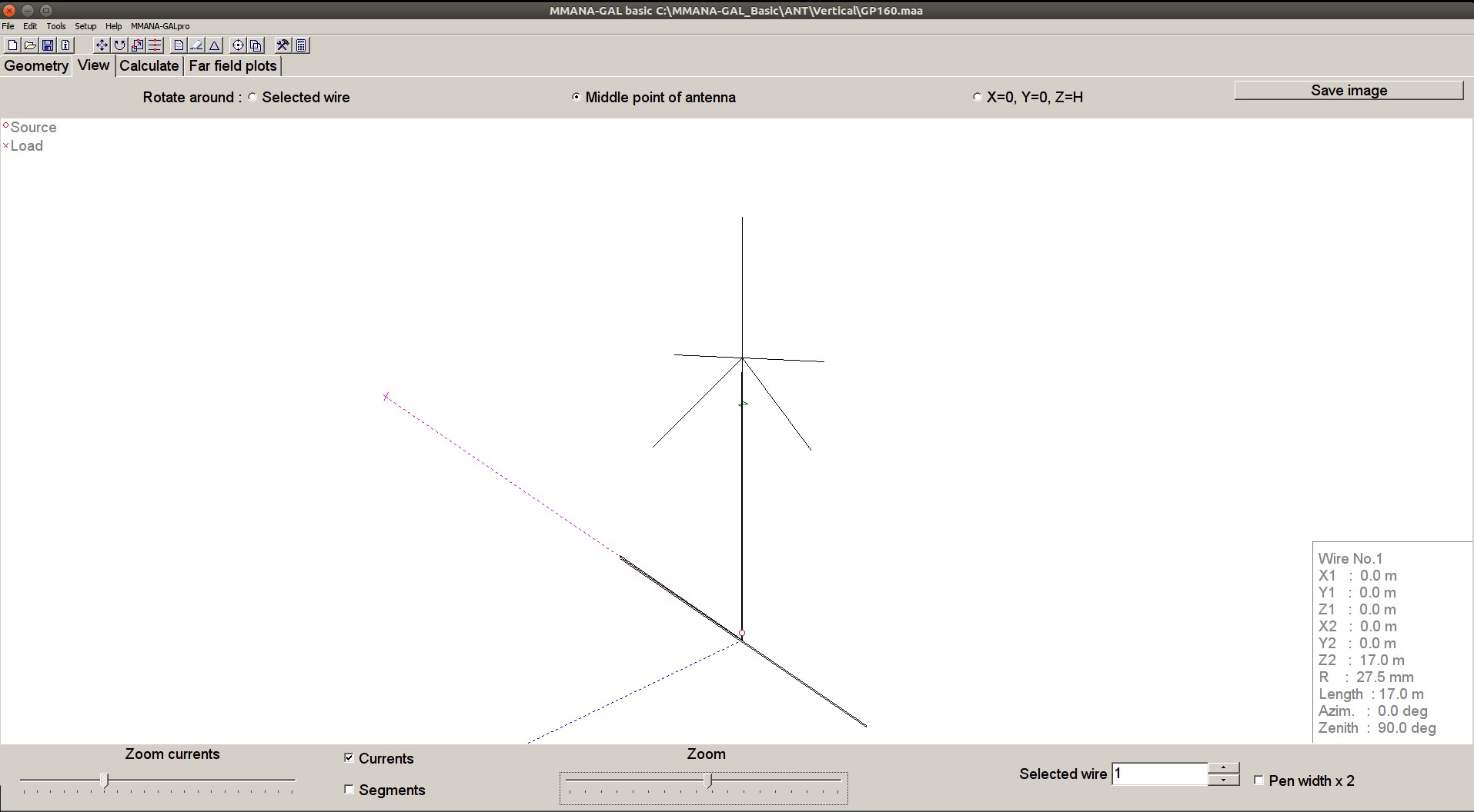 Using Rig Expert antenna analyzer to tune the multiband low band antenna